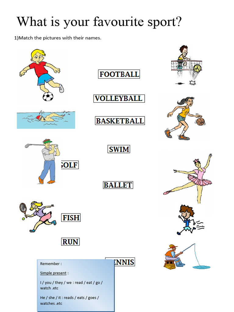 Favorite Sports and Personal Insights | PDF | Grammar | Linguistics