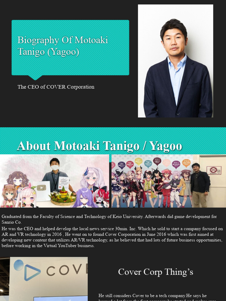 Biography of Motoaki Tanigo, CEO | PDF