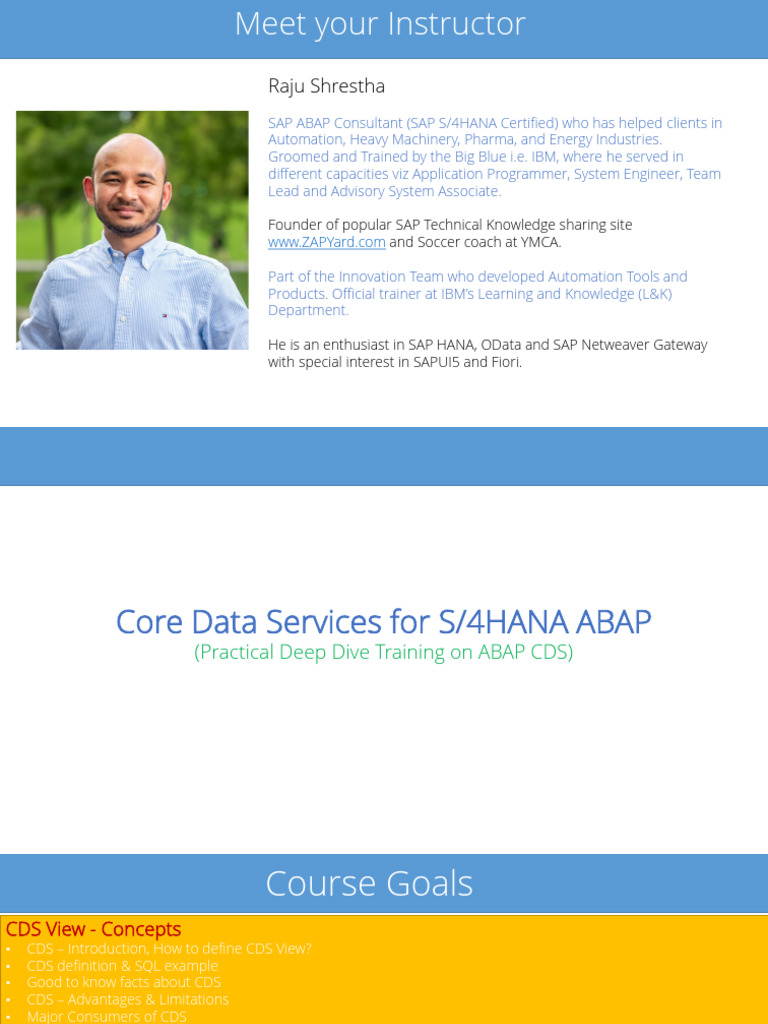 ABAP CDS Hands On Practical Training | PDF | Databases | Information Technology Management
