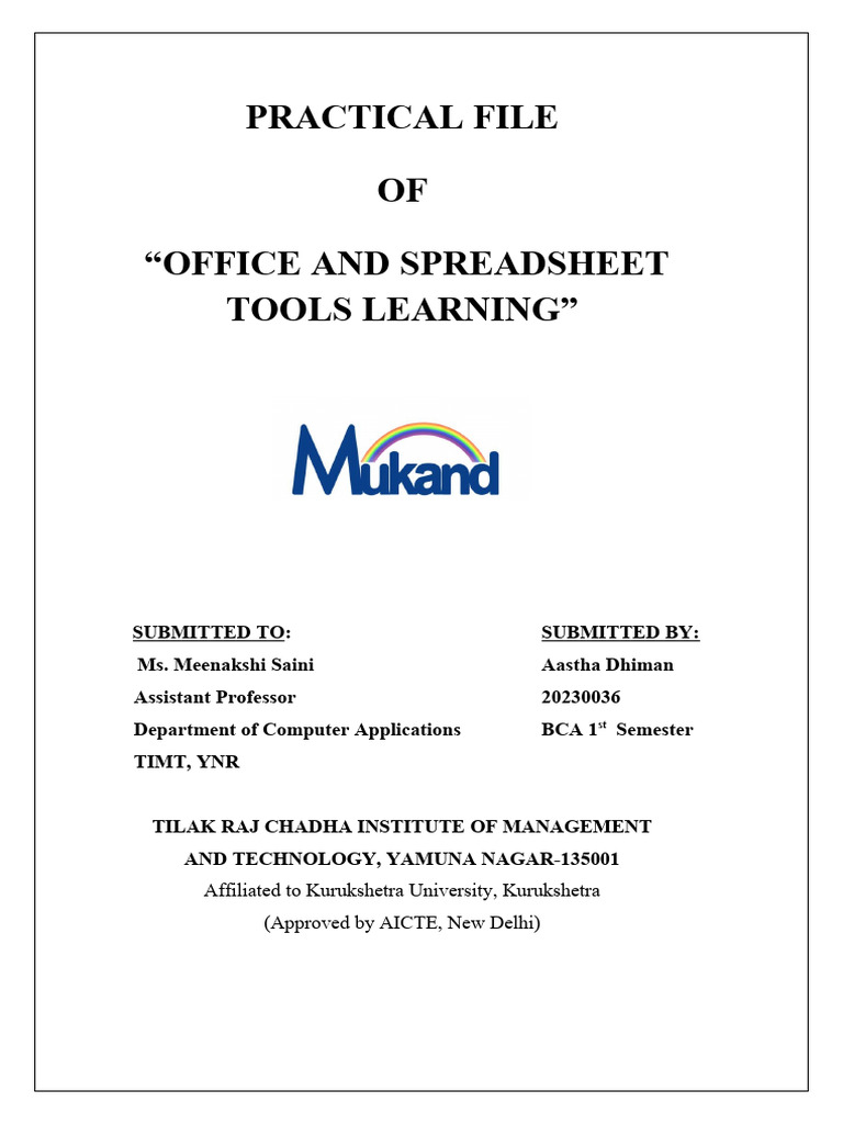 Assignment BCA | PDF