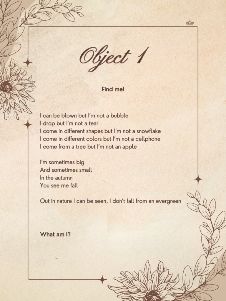 English Cub Riddles | PDF