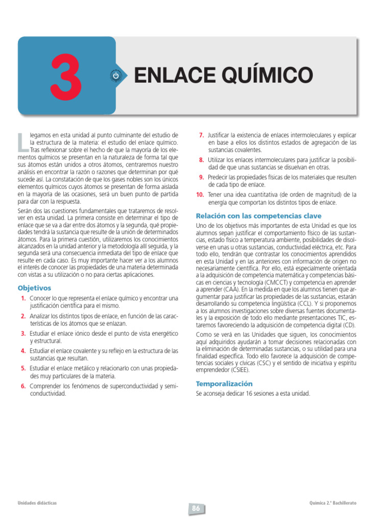 03 Guia Didactica Enlace Quimico | PDF | Enlace químico | Enlace covalente
