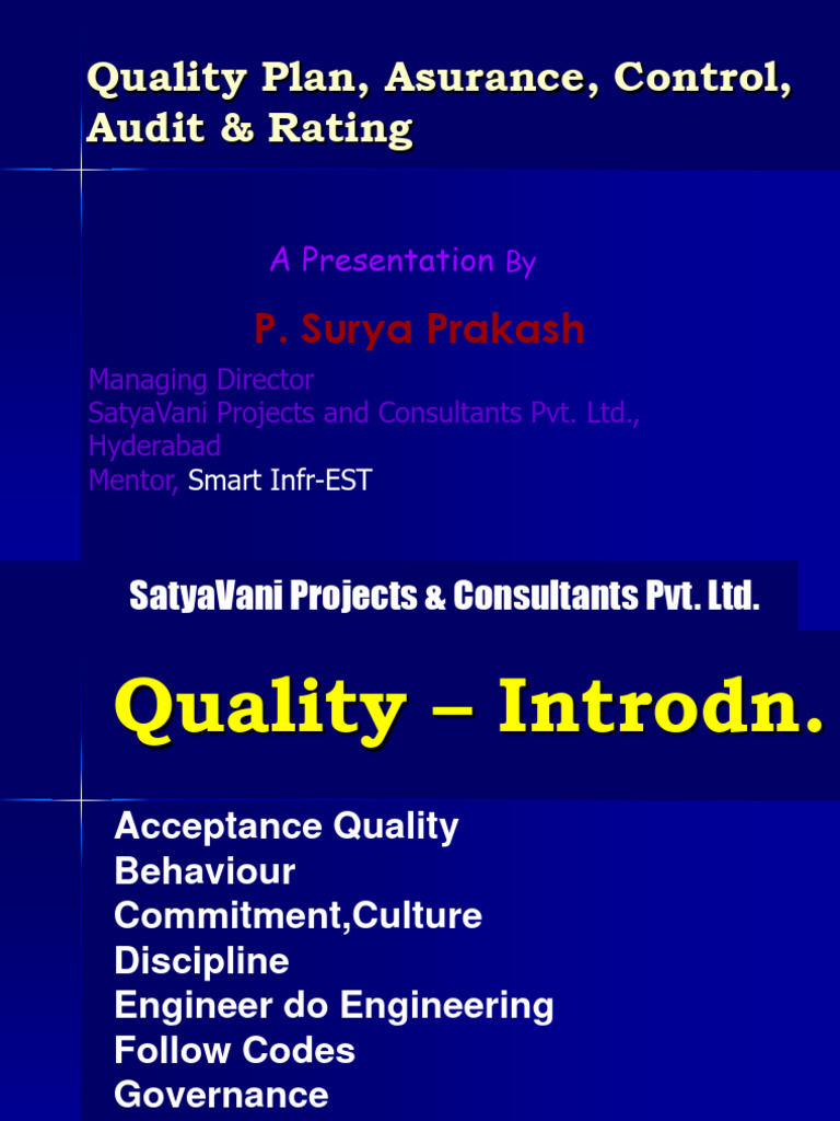 7-Quality Assrnc &plan-QC | PDF | Quality Assurance | Concrete