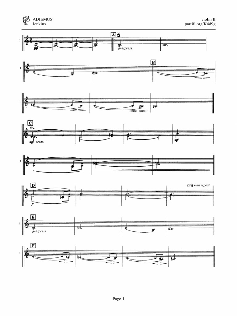 Adiemus Violin II | PDF