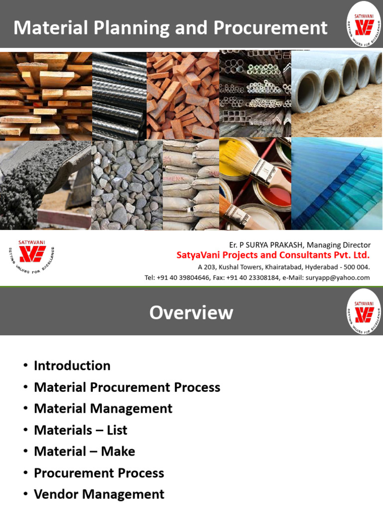 31-Material Planning & Procurement For Projects Vendor Development ...