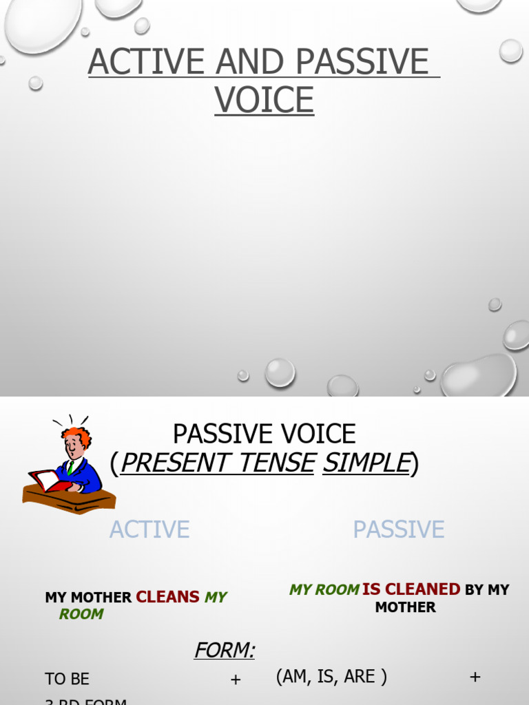 Pasive Present | PDF | Grammatical Tense | Perfect (Grammar)