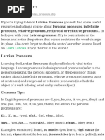 Latvian Alphabet and Pronunciation+ | PDF | Alphabet | Linguistics