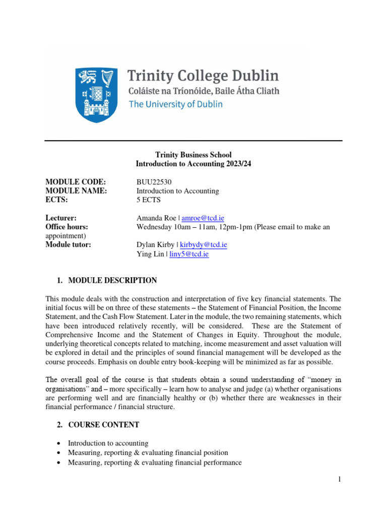 Module Outline | PDF | Multiple Choice | Lecture