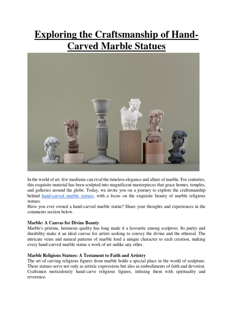 Exploring The Craftsmanship of Hand - Sept | Download Free PDF | Sculpture | Aesthetics