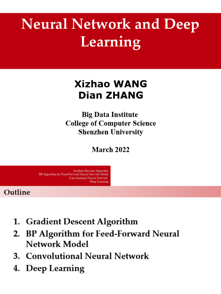 Lecture 04 (3hrs) Neural Network and Deep Learning-Part A | PDF | Deep ...