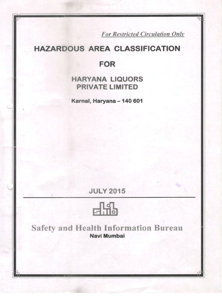 Hazard Area Classification - Report Model | PDF | Firefighting ...