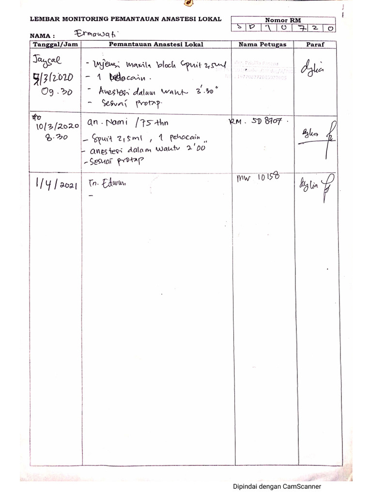 Contoh Form Monitoring Pdf