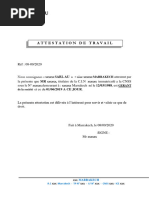 Attestation de Titularisation Employé | PDF
