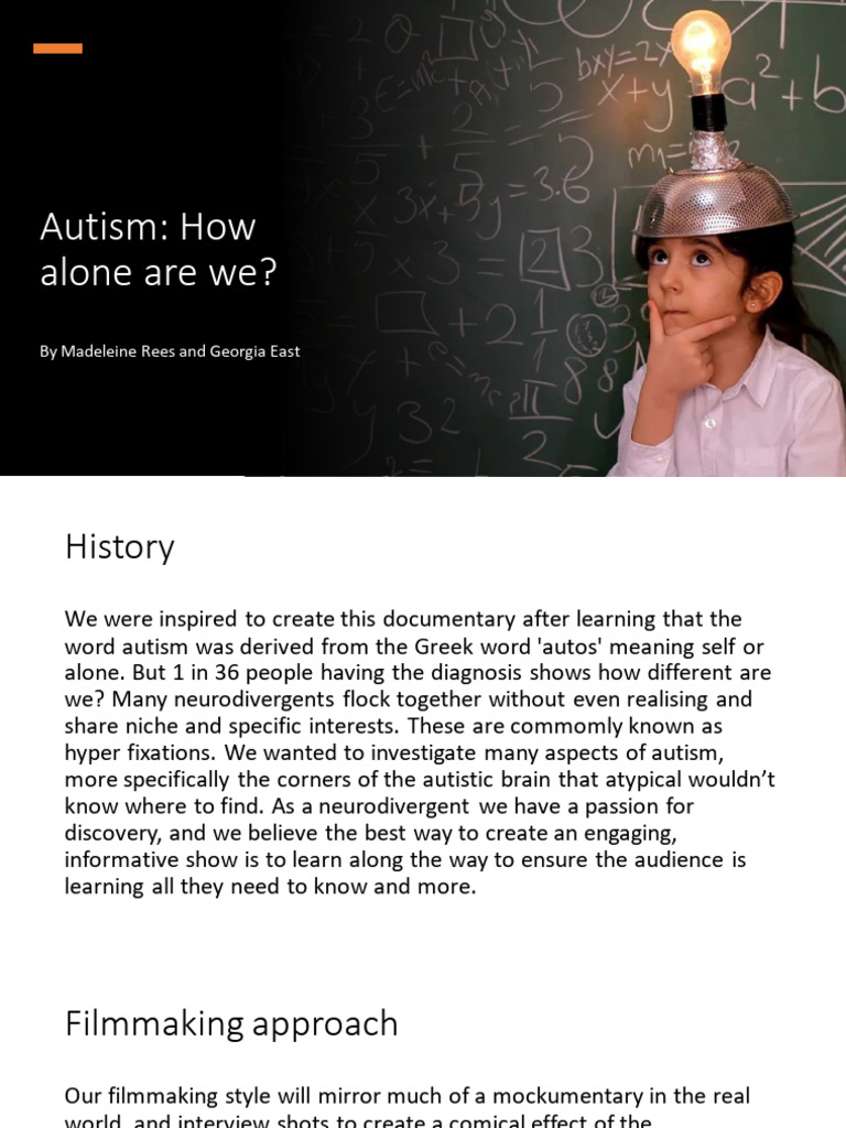Autism Documentary by Madeleine and Georgia 1 | PDF | Autism Spectrum ...