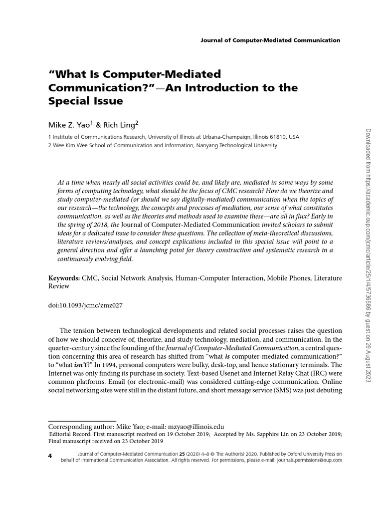ZMZ 027 | PDF | Computer Mediated Communication | Communication