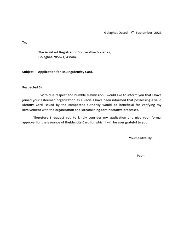 Application For Id Card Issue | PDF Application For Id Card Issue | PDF