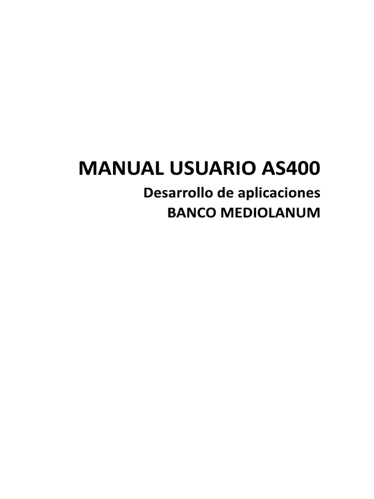 Guía AS400 | PDF