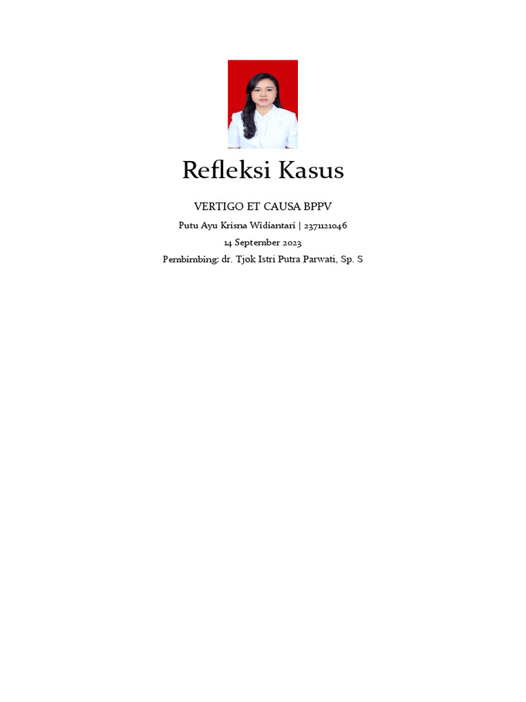 Refsus 1 - Ayu Krisna Widiantari | PDF