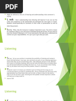 Five Stages of Listening | PDF | Memory | Perception