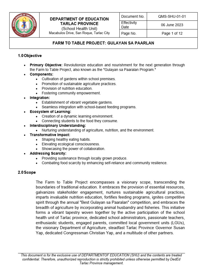 GPP Procedural Form | PDF | Agriculture | Vegetables