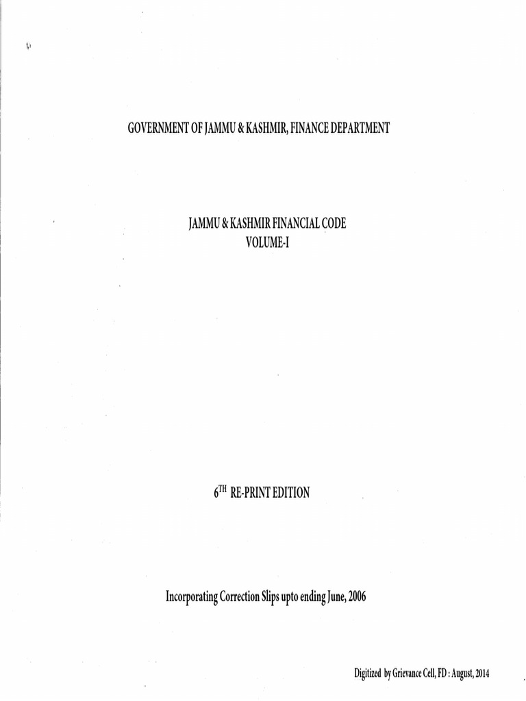 FINANCIAL CODE VOLUME-I - Part1 | PDF | Payments | Money