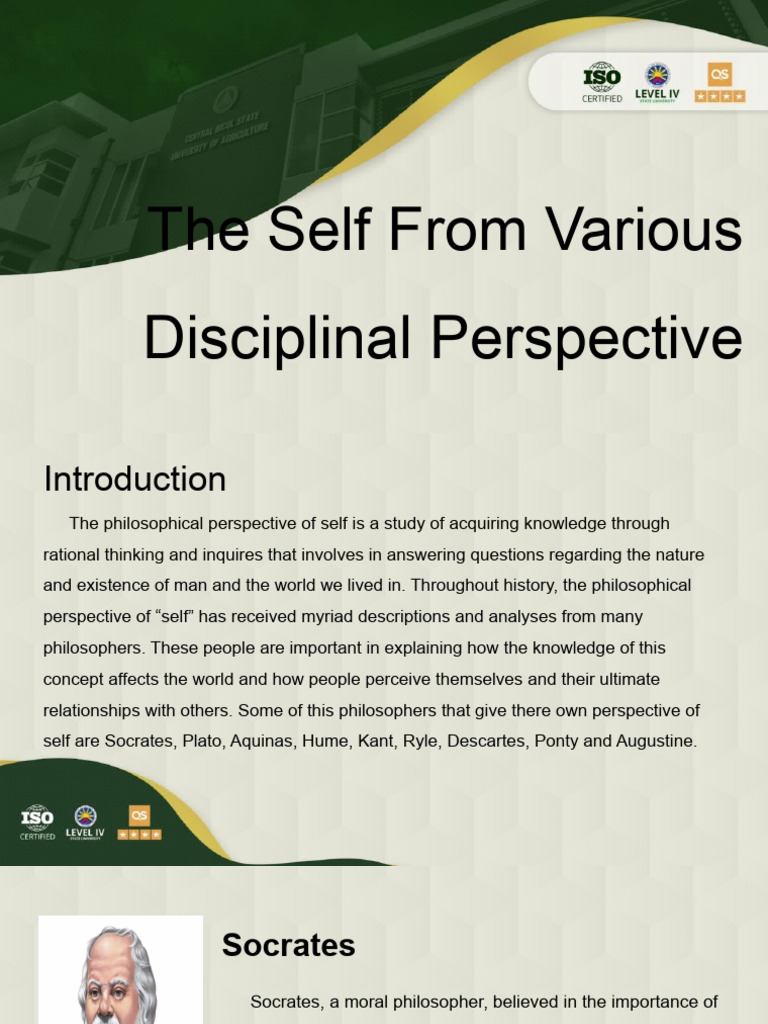 The Self From Various Disciplinal Perspective Assestment 1 Gec 3 | PDF ...
