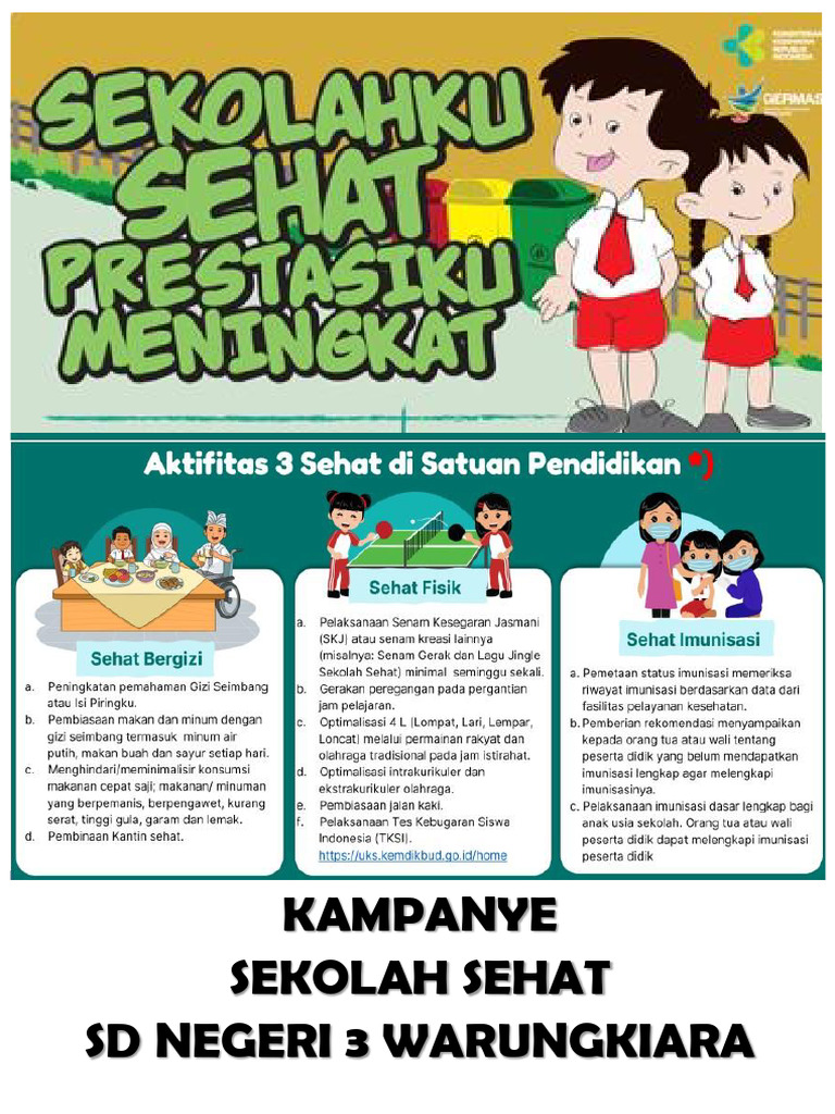 Poster Sekolah Sehat | PDF