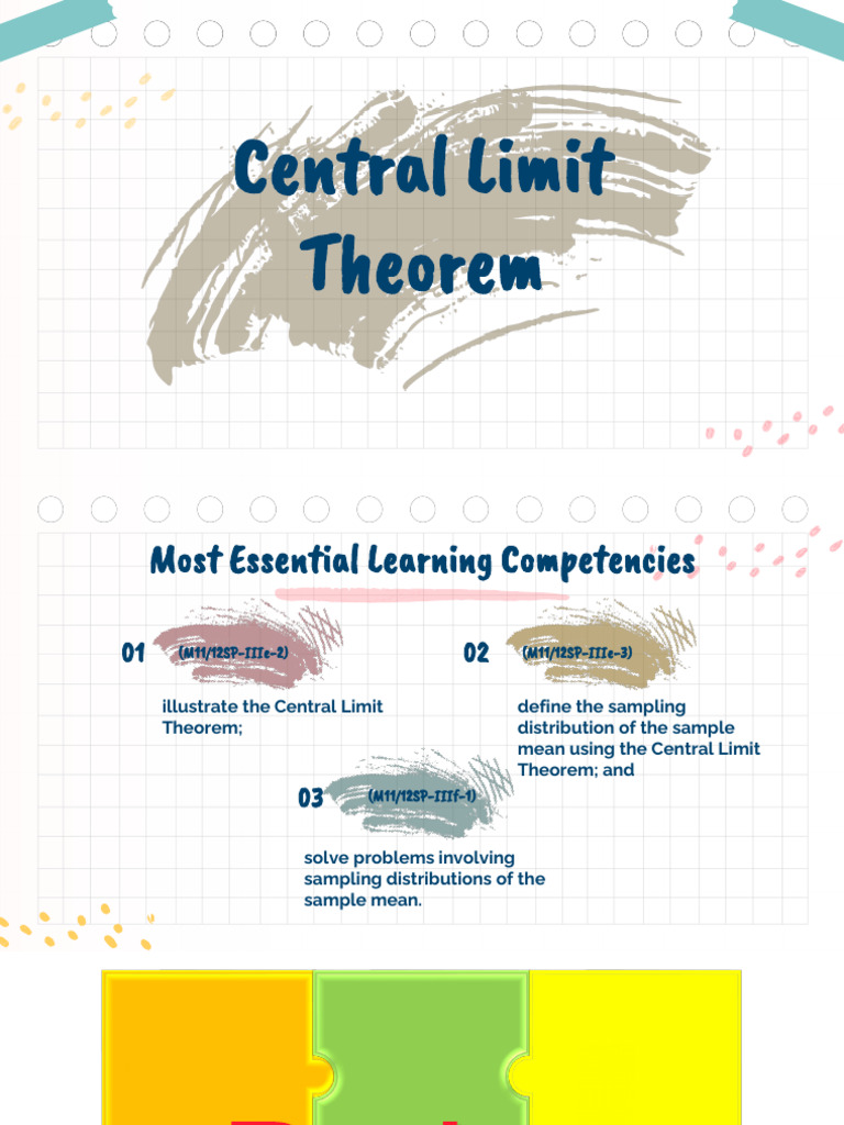 Week1 - Central Limit Theorem | PDF | Probability Distribution | Standard Score