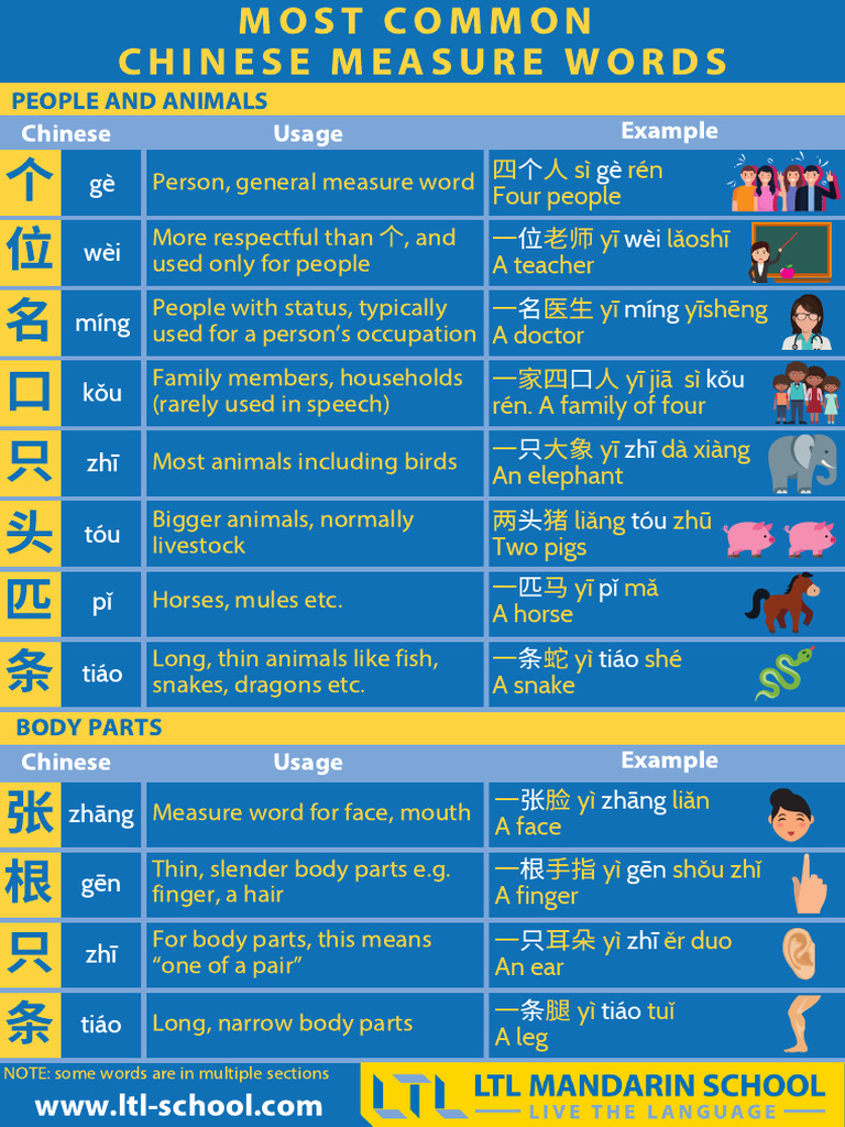 Chinese Measure Words | PDF | Food And Drink | Foods