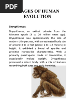 Human Biocultural Evolution Overview | PDF | Homo | Paleolithic