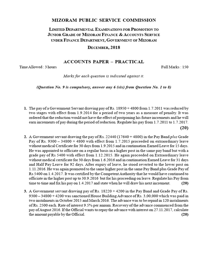 2018 Accounts Paper Practical | PDF | Cheque | Payments