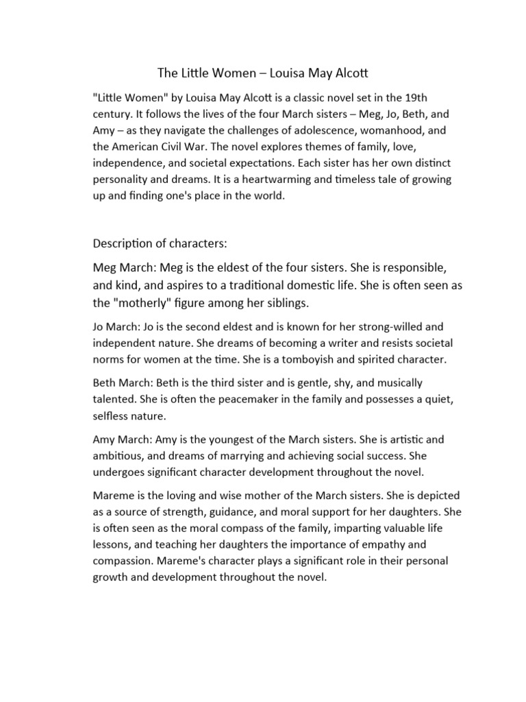 The Little Women - Louisa May Alcott | PDF | Little Women