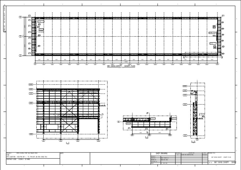 Canopy Plan and Structural Details | PDF