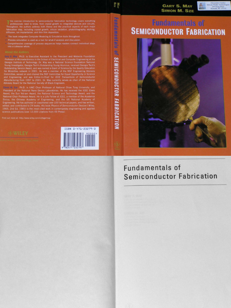 Dokumen Tips Fundamentals Of Semiconductor Fabrication May Sze Pdf