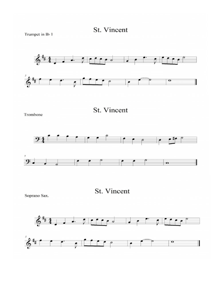 ST Vincent Printable | PDF