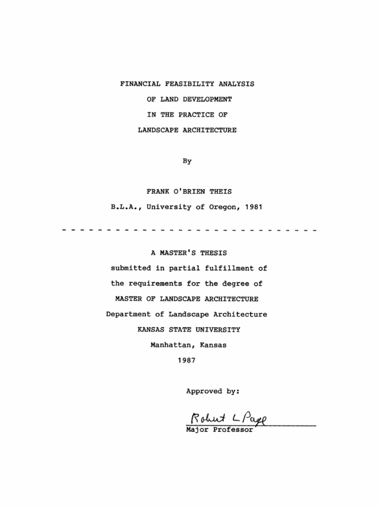 Financial Feasibility Analysis of Land Development in The Practice of ...