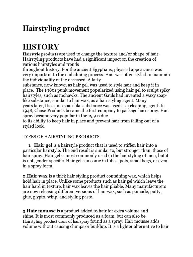 Updated Write Up of Hair Cream | PDF | Human Appearance | Integumentary ...