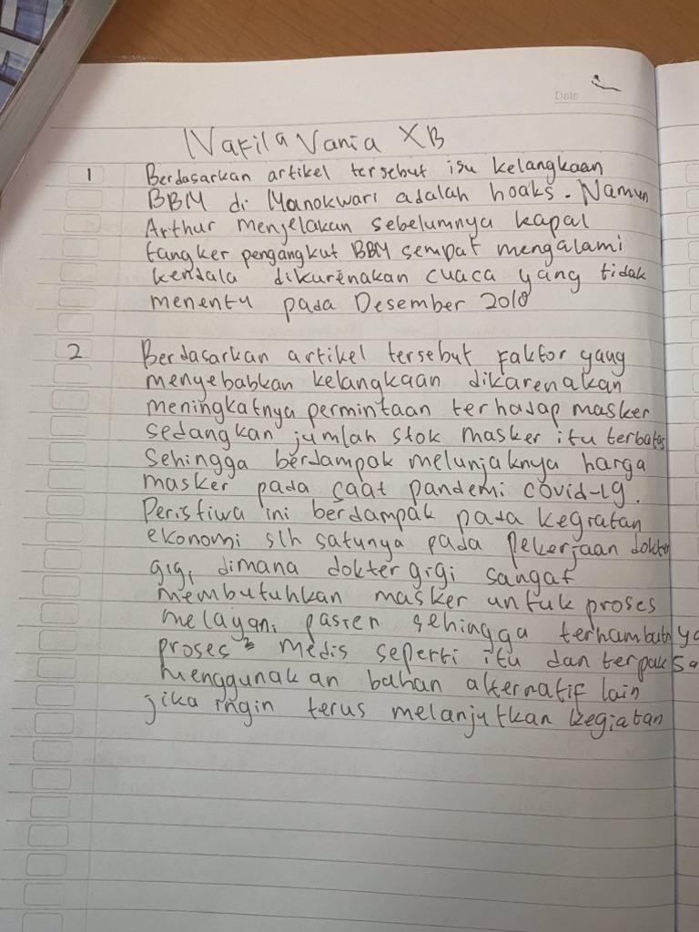 Nafila Vania - XB | PDF