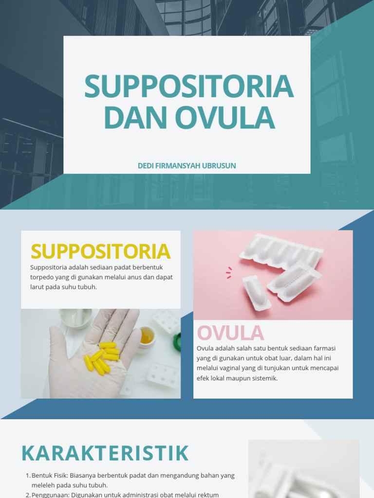 Suppositoria dan Ovula: Panduan | PDF