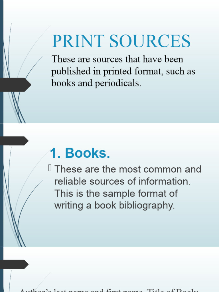Print Sources | PDF