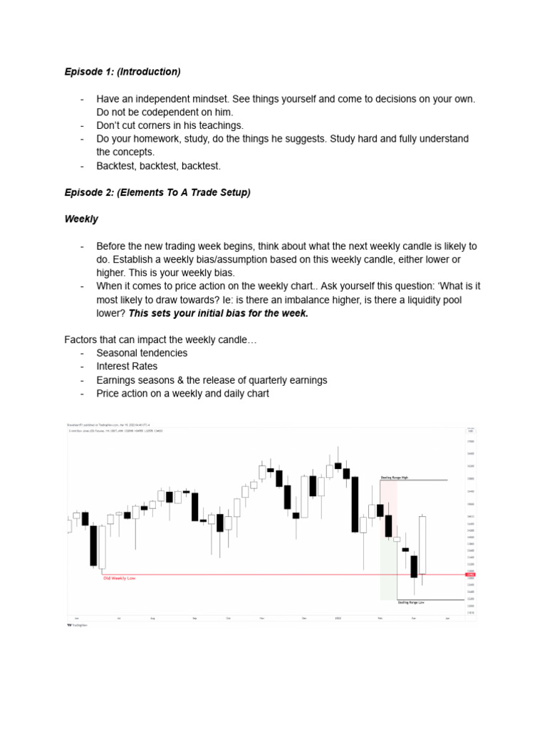 2022 ICT Mentorship Notes (Public) | PDF | Market Liquidity | Market Trend