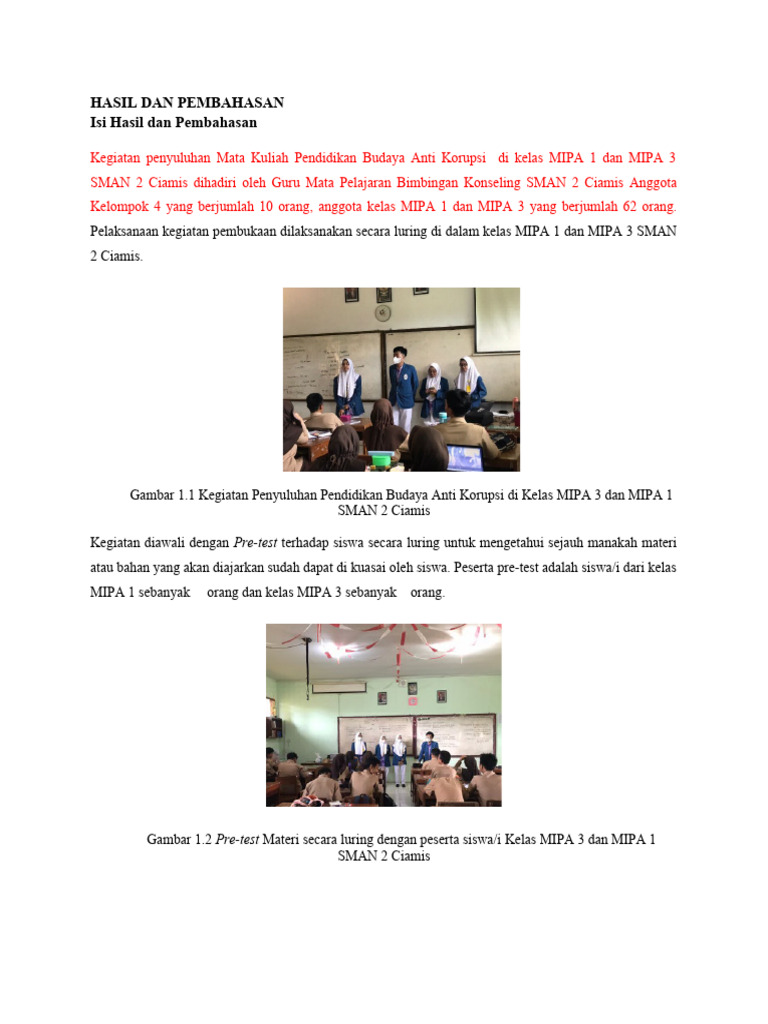 Hasil Dan Pembahasan Laporan Pbak | PDF