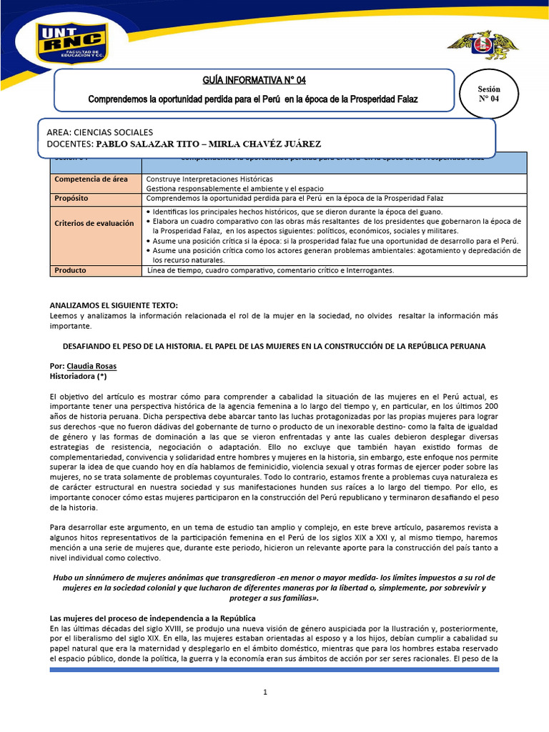 Material #04 - La Propsperidad Falaz | PDF | Perú