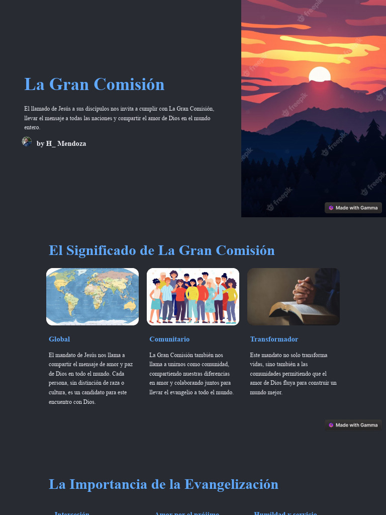 La Gran Comision | PDF | Gran comisión | Oración