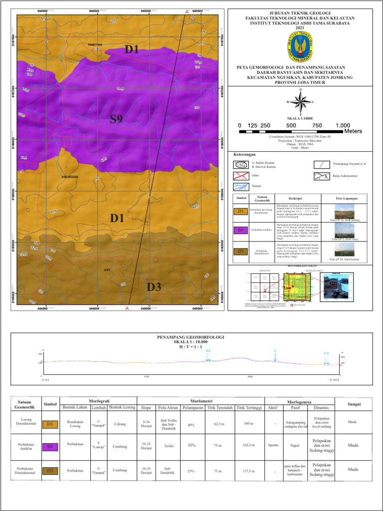 Peta Geomorfologi Banyuasin 2021 | PDF