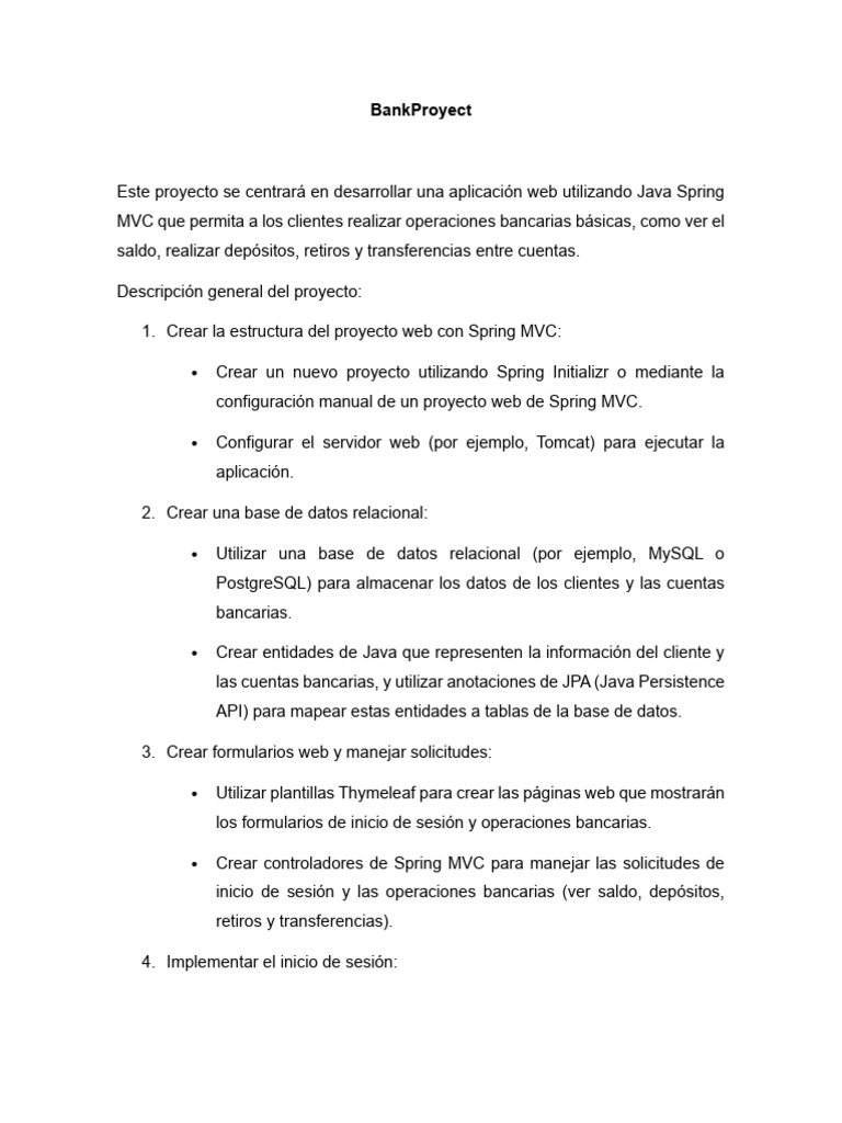 Proyecto en Java | PDF | Bases de datos | Java (lenguaje de programación)