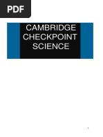 Cambridge Lower Secondary Science 0893 Curriculum Framework | PDF