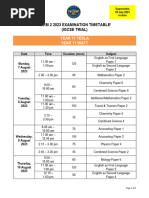 2025-psle-exam-timetable | PDF | Linguistics