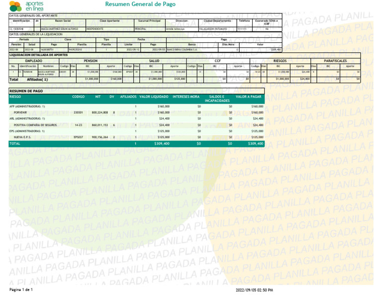 Mafars 025 | PDF | Beneficios para empleados | Industrias de servicio