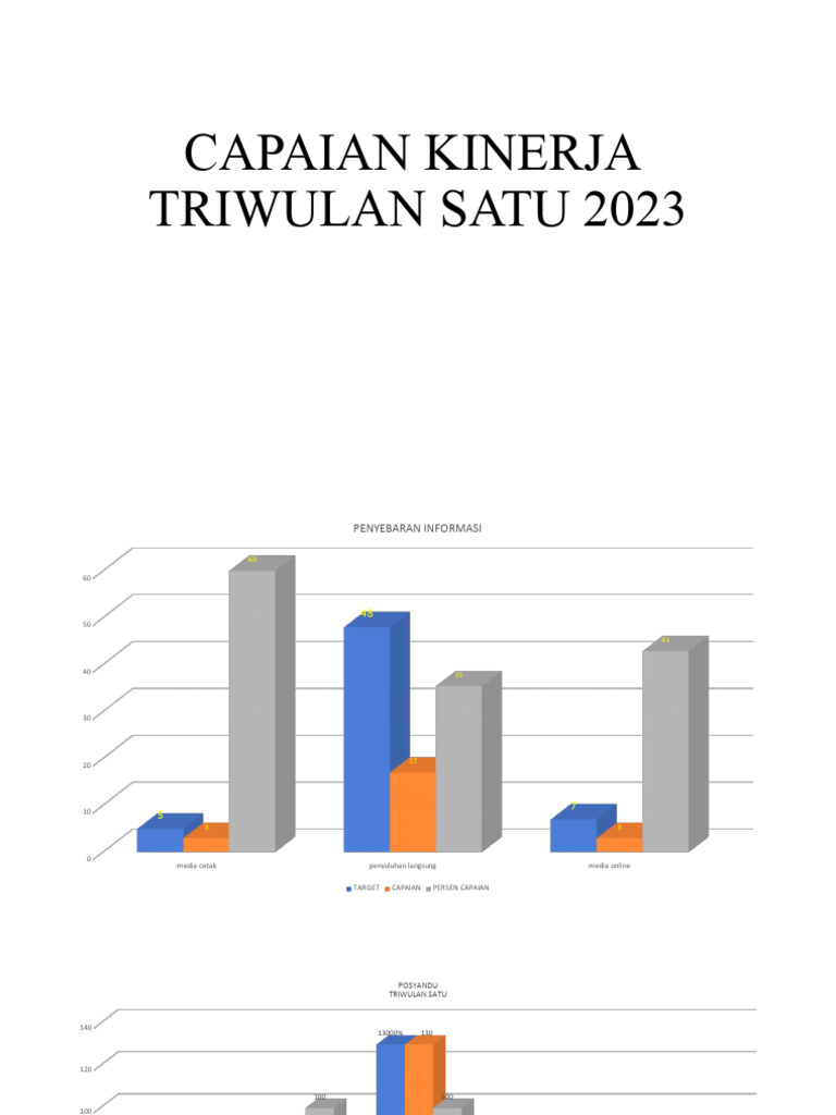 Diagram Capaian Kinerja Triwulan Satu 2023 | PDF